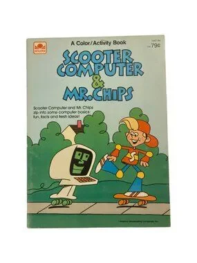 Golden | Office | Scooter Computer And Mr Chips Vintage 984 Golden ...
